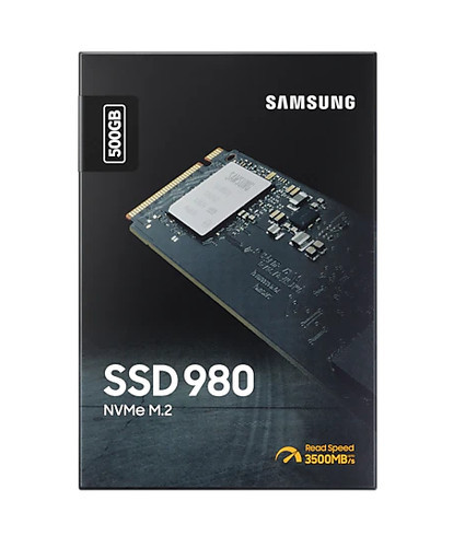 SSD 500GB SAMSUNG 980 MZ-V8V500BW, PCIe Gen 3.0 x4, NVMe 1.4, 3100/2600 MB/s