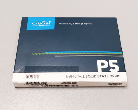 SSD 500GB CRUCIAL P5, CT500P5SSD8, PCIe Gen3x4, NVMe, 3400/3000 MB/s