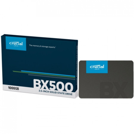 SSD 1TB CRUCIAL BX500, CT1000BX500SSD1, 3D NAND, 540/500 MB/s, SATA 3