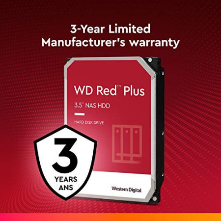 HDD 4TB WESTERN DIGITAL Red Plus, WD40EFZX, NAS, 128MB, SATA 3, CMR