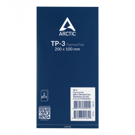 Termalna podloga Arctic Thermal Pad TP-3, 200x100mm 0.5mm - 2 Pack, ACTPD00058A