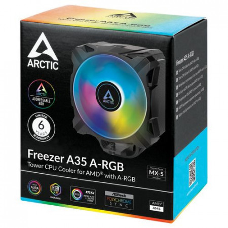 CPU Hladnjak Arctic Freezer A35 A-RGB, 4 heatpipe 150W TDP, ACFRE00115A, AM4