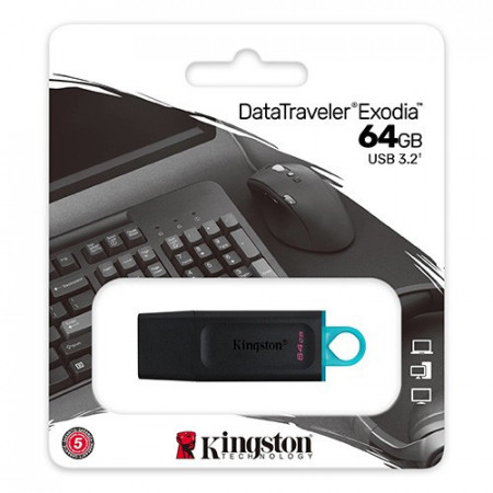USB Flash Drive 64GB KINGSTON Data Traveler Exodia DTX/64GB, USB 3.2