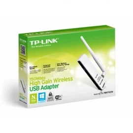 Wireless USB Adapter TP-LINK TL-WN722N, USB 2.0, 4dBi, 802.11b/g/n, 150Mbps