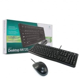 Tastatura + miš LOGITECH MK120 wired desktop, USB, US, Black (920-002563)
