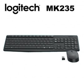 Tastatura + miš LOGITECH MK235 Wireless Combo, USB, US, Black (920-007937)