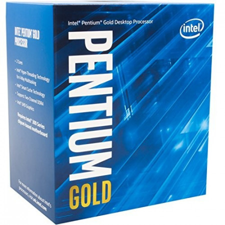 CPU INTEL Pentium Gold G6400, 2C/4T, 4.00GHz, 4MB, 58W, Intel® HD Graphics 610, LGA 1200, BOX