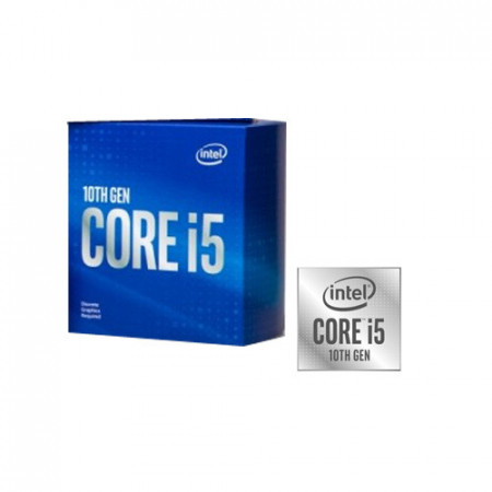 CPU INTEL Core i5-10400F, 6C/12T, 2.9 GHz (4.3 Ghz), 12MB, 65W, LGA 1200, BOX