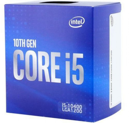 CPU INTEL Core i5-10400, 6 cores, 2.90 GHz (4.3 Ghz), 12MB, 65W, Intel® HD Graphics 630, LGA 1200, BOX