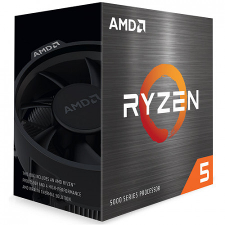 CPU AMD Ryzen 5 5600X, 3.7GHz (4.2 GHz), 6C/12T, 32MB L3, 7nm, 65W, AMD Wraith Stealth cooler, Zen 3, AM4