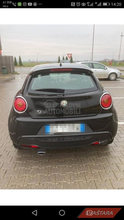 Alfa Romeo Mito Gepek staklo