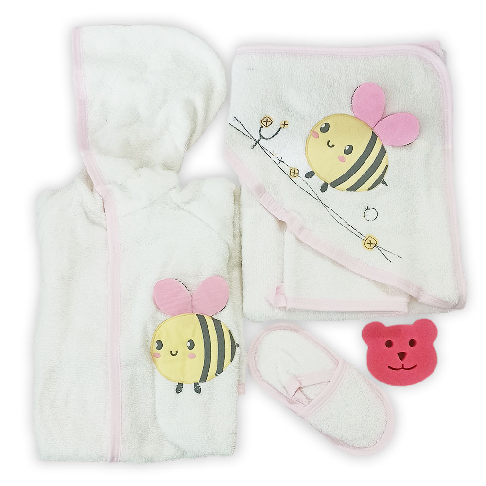 Bebekevi set za bebe devojčice krem BD1282