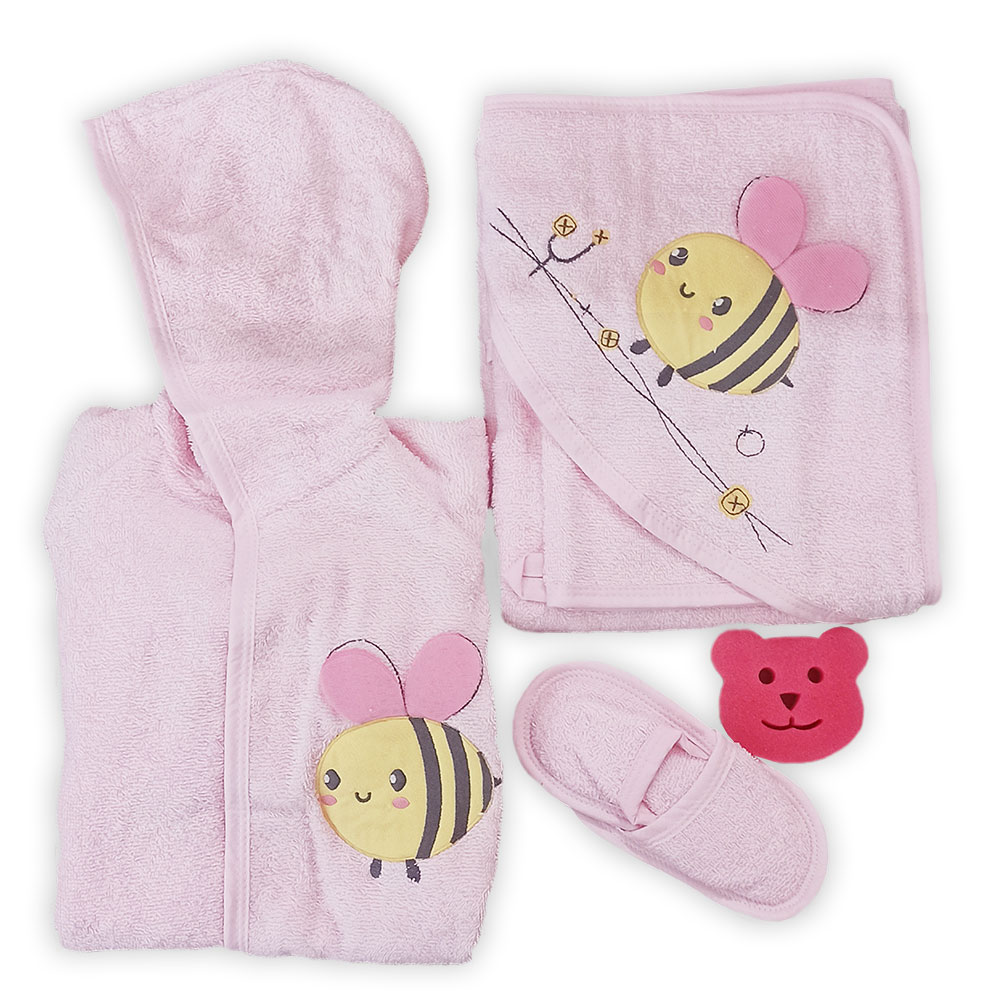 Bebekevi set za bebe devojčice roze BD1282