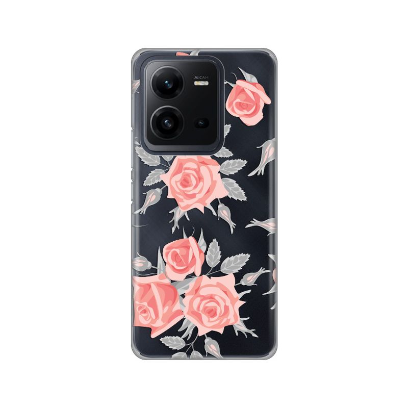 Maskica Silikonska Print Skin za Vivo X80 Lite Elegant Roses
