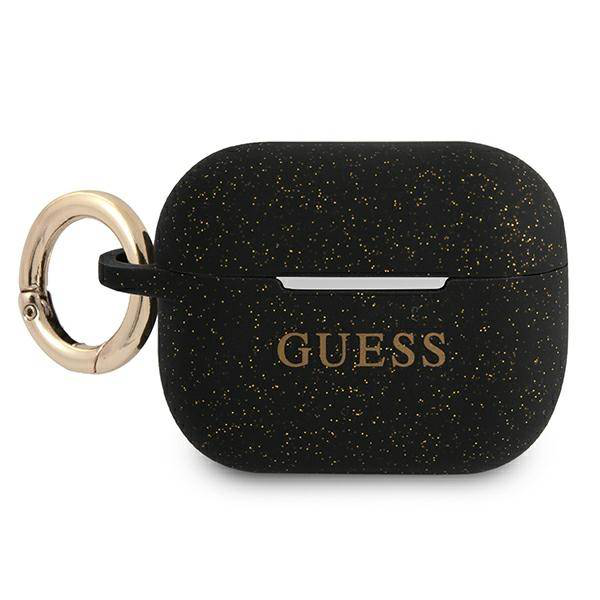 Torbica Guess Airpods Pro Glitter crna (GUAPSGGEK)