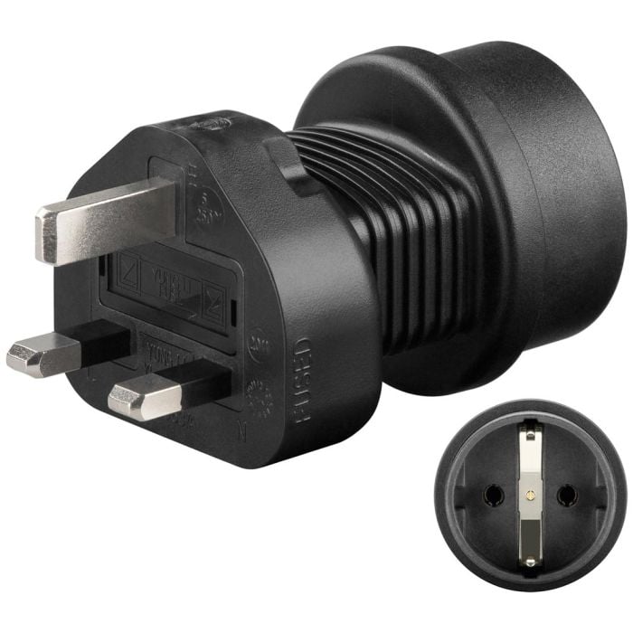 Adapter Schuko - UK 3pin utikač 95307
Adapter Schuko - UK 3pin utikač 95307