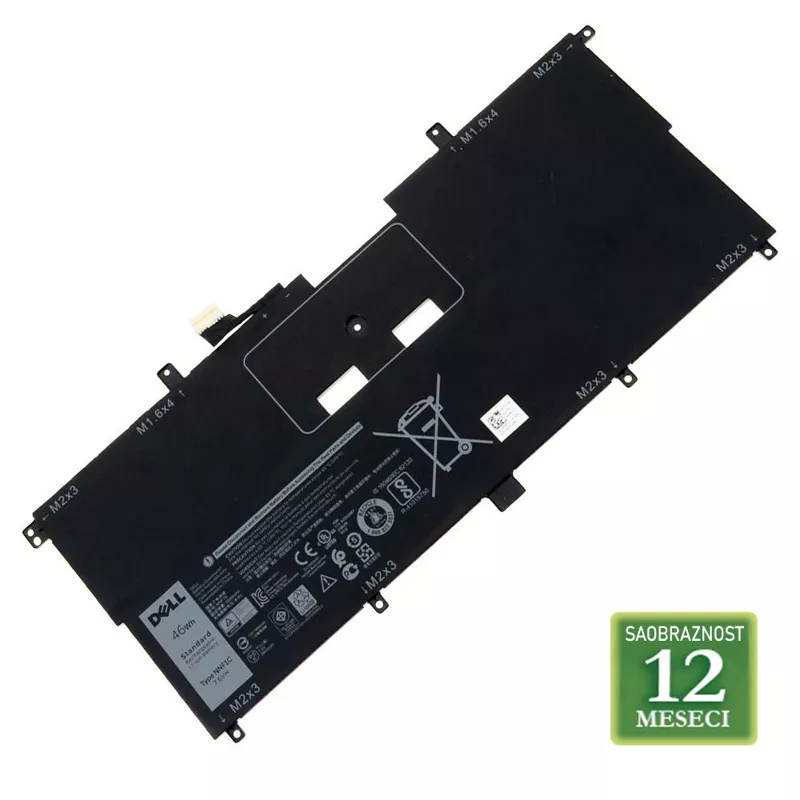 Baterija za laptop DELL XPS 13 9365 D9365 / NNF1C 7.6V 46Wh / 5940mAh