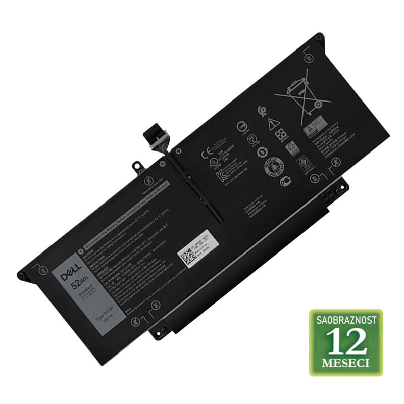 Baterija za laptop DELL Latitude E7410 / JHT2H 7.6V 52Wh / 6500mAh
