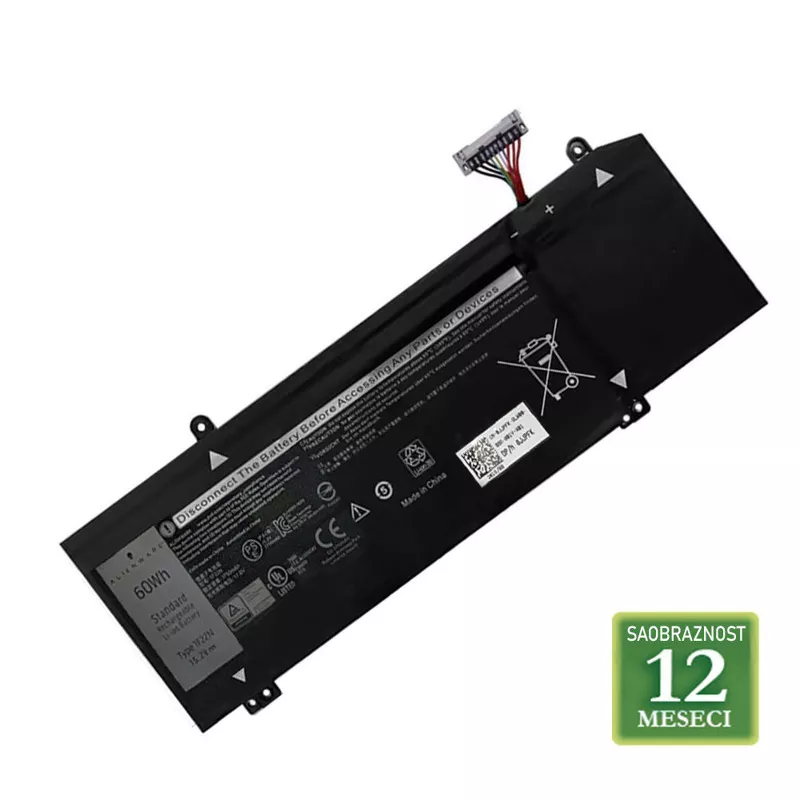 Baterija za laptop DELL Alienware M17 / 1F22N 15.2V 60Wh / 3750mAh