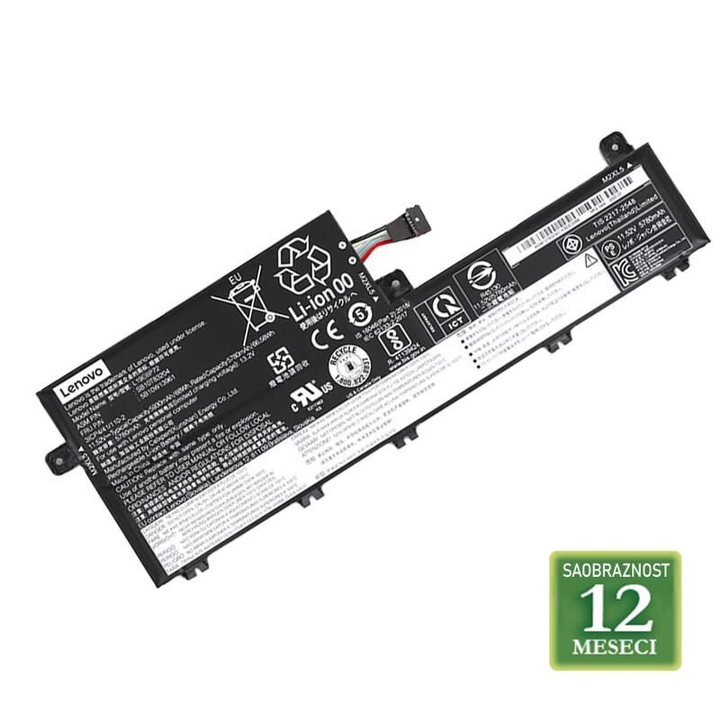 Baterija za laptop LENOVO ThinkPad T15P / L19L6P72 11.52V 68Wh / 5930mAh