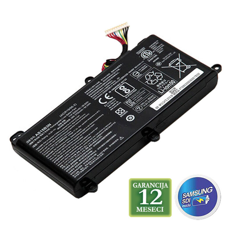 Baterija za laptop ACER PREDATOR G9-591 AS15B3N 14.8V 88.8Wh ( 6000mAh )