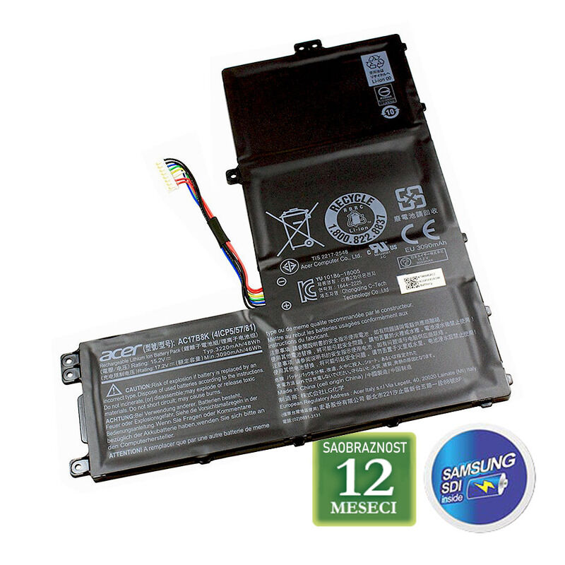 Baterija za laptop ACER Swift 3 SF315 / AC17B8K 15.2V 48Wh
