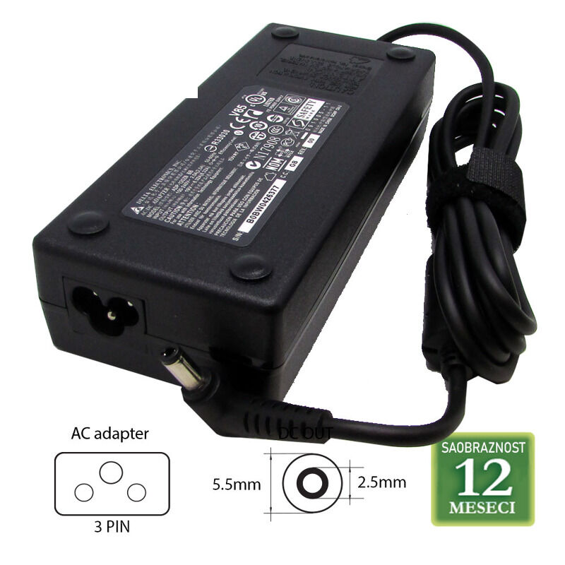 ACER 19V-6.3A ( 5.5 * 2.5 ) ADP-120B BB 120W LAPTOP ADAPTER