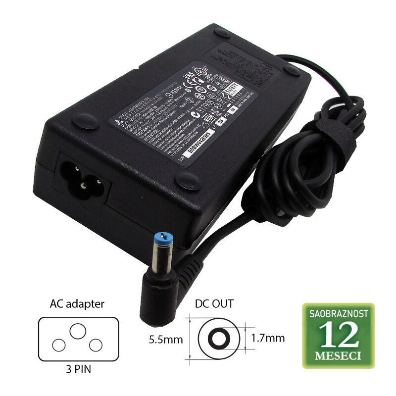 ACER 19V-6.3A ( 5.5 * 1.7 ) ADP-120ZB BB 120W LAPTOP ADAPTER