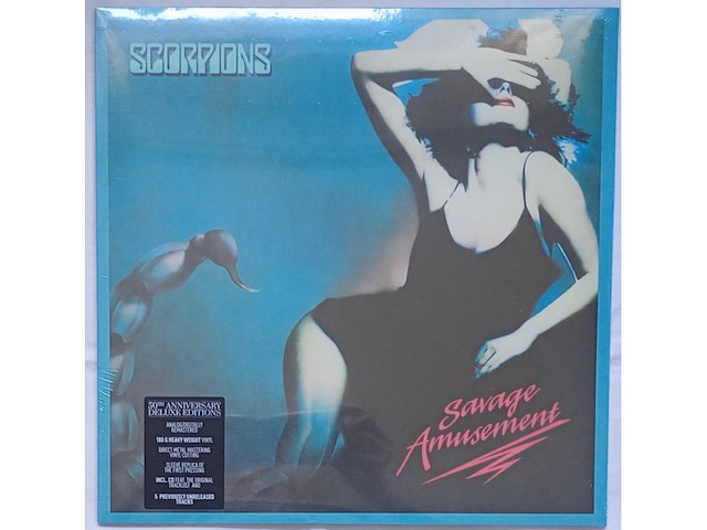 SCORPIONS - SAVAGE AMUSEMENT + CD (Novo !!!)