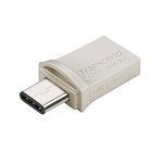 Transcend - USB 32 GB JetFlash 890S, USB3.1, USB Type-C, OTG, 90/30 MB/s, Metalic, Ultra slim, Silver