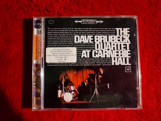 The Dave Brubeck Quartet ‎– At Carnegie Hall -2CD *