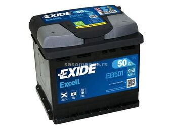 Akumulator EXIDE Excell 12 V 50 Ah +L