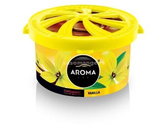 Miris za auto limenka Aroma Organic 40g - Vanilla