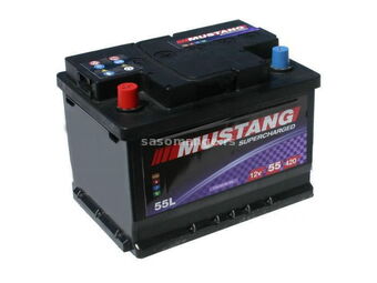 Akumulator MUSTANG Supercharged 12 V 55 Ah +L