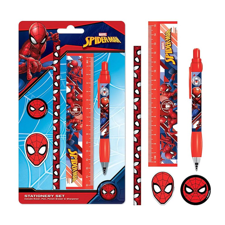 Spider-man Web Strike Stationery Set v2