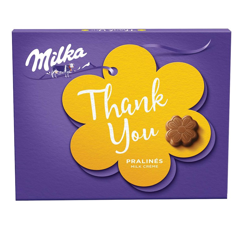 Milka bombonjera ilm thank you flower milk 110g milka