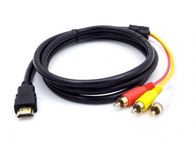 Kabl HDMI muški-3xRCA muški 1.5m