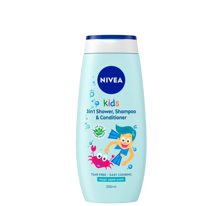 NIVEA KIDS ŠAMPON&KUPKA 250ML MAGIC APPLE 84586