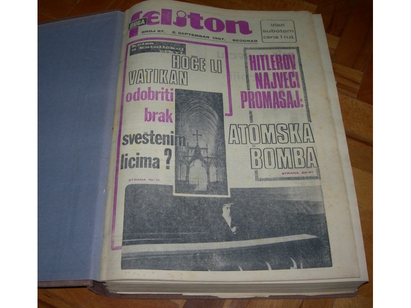 DUGA Feljton, 26 ukoričenih brojeva (27-52, 1967/1968.)