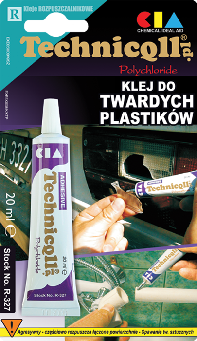 Lepak za tvrdu plastiku na bazi rastvarača R-327(6381)
[R-327]
