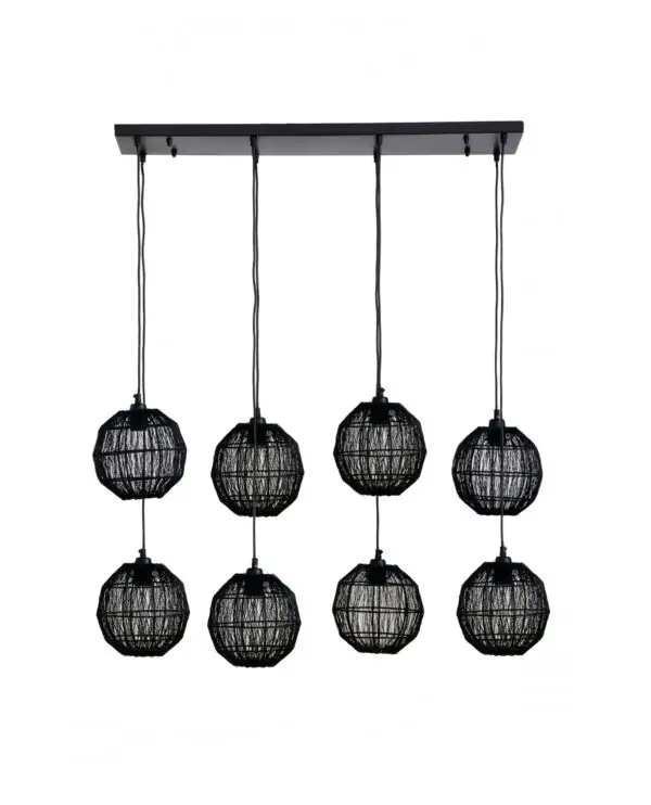 Lusteri i Visilice | Globo Black 14994-8H