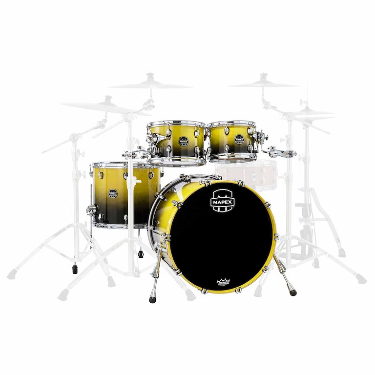 MAPEX SR529XUJ Saturn Rock 4 Piece Shell Pack Sulphur Fade