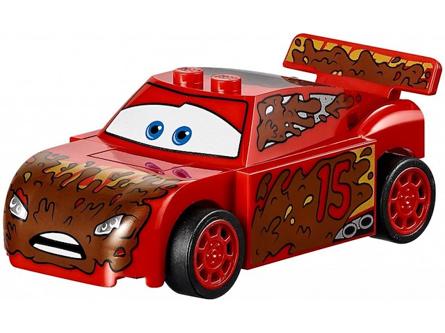 LEGO Cars - Lightning McQueen - Red, Splashed in Mud