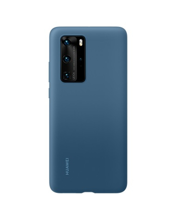 Original futrola Huawei maska silikonska ledja P40 Pro Plava Outlet