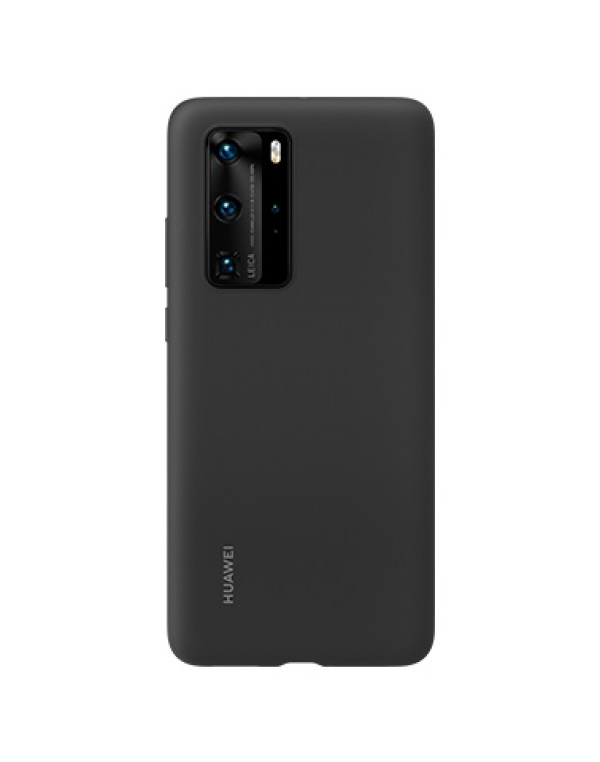 Original futrola Huawei maska silikonska ledja P40 Pro Crna Outlet