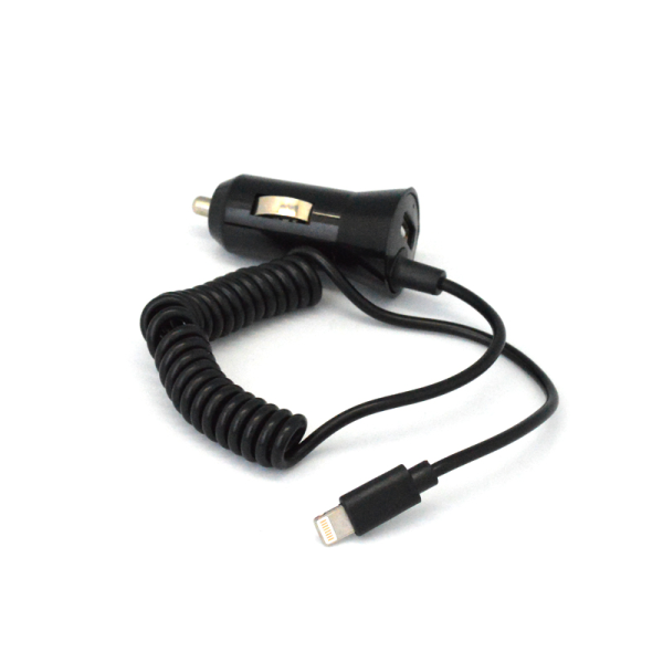 Auto Punjac univerzalni 2u1 (iPhone 5/6 + USB slot) crni 1A