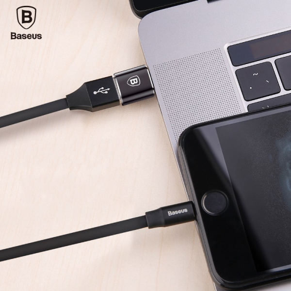 Baseus Adapter USB zenski na Type-C muski crni