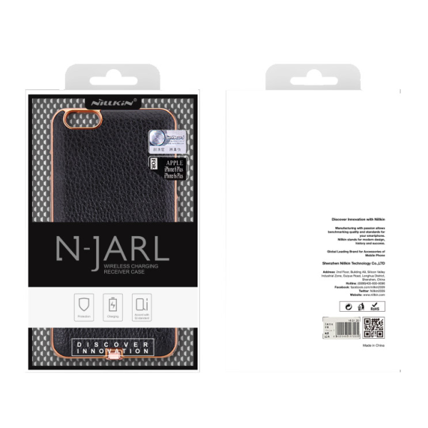 Nillkin N-Jarl case za iPhone 7 Plus/8 Plus + crna WiFi charging receiver.