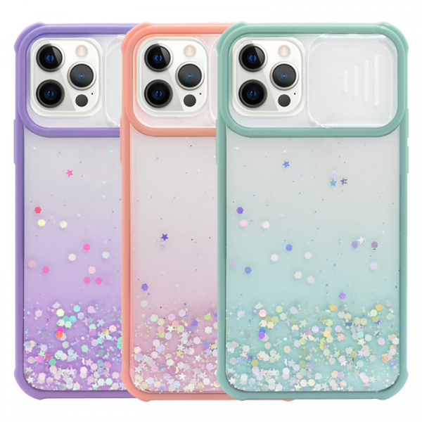 Maska Dazzling Camera Shield za iPhone 11 Pro svetlo zelena