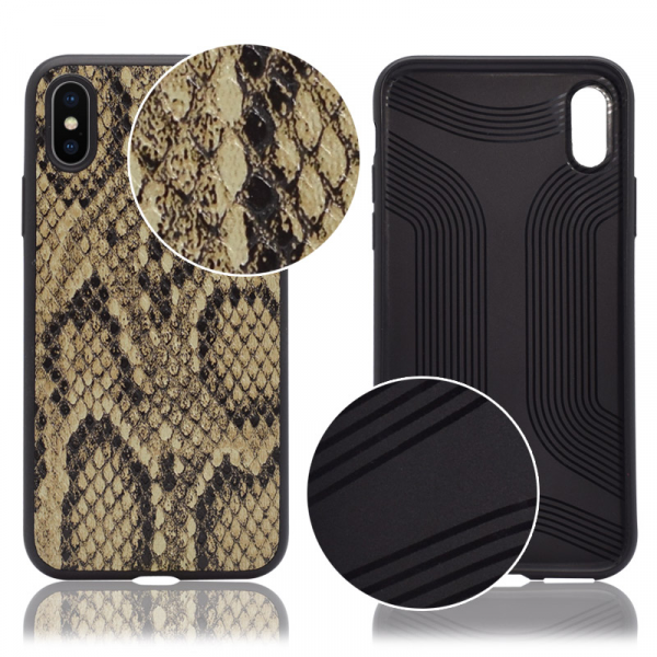 Maska Snake leather za Samsung A80/A805F crna